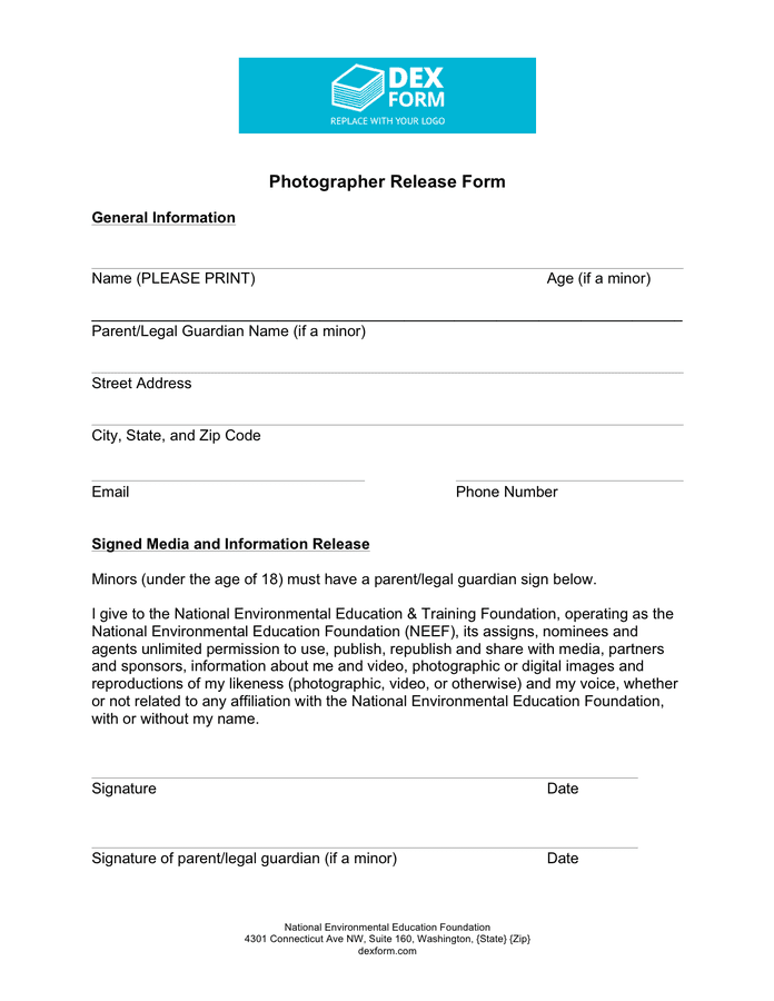 General Release Form - download free documents for PDF, Word and Excel