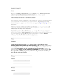 Sample Codicil to Will - download free documents for PDF, Word and Excel