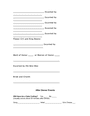 Wedding dj worksheet template in Word and Pdf formats