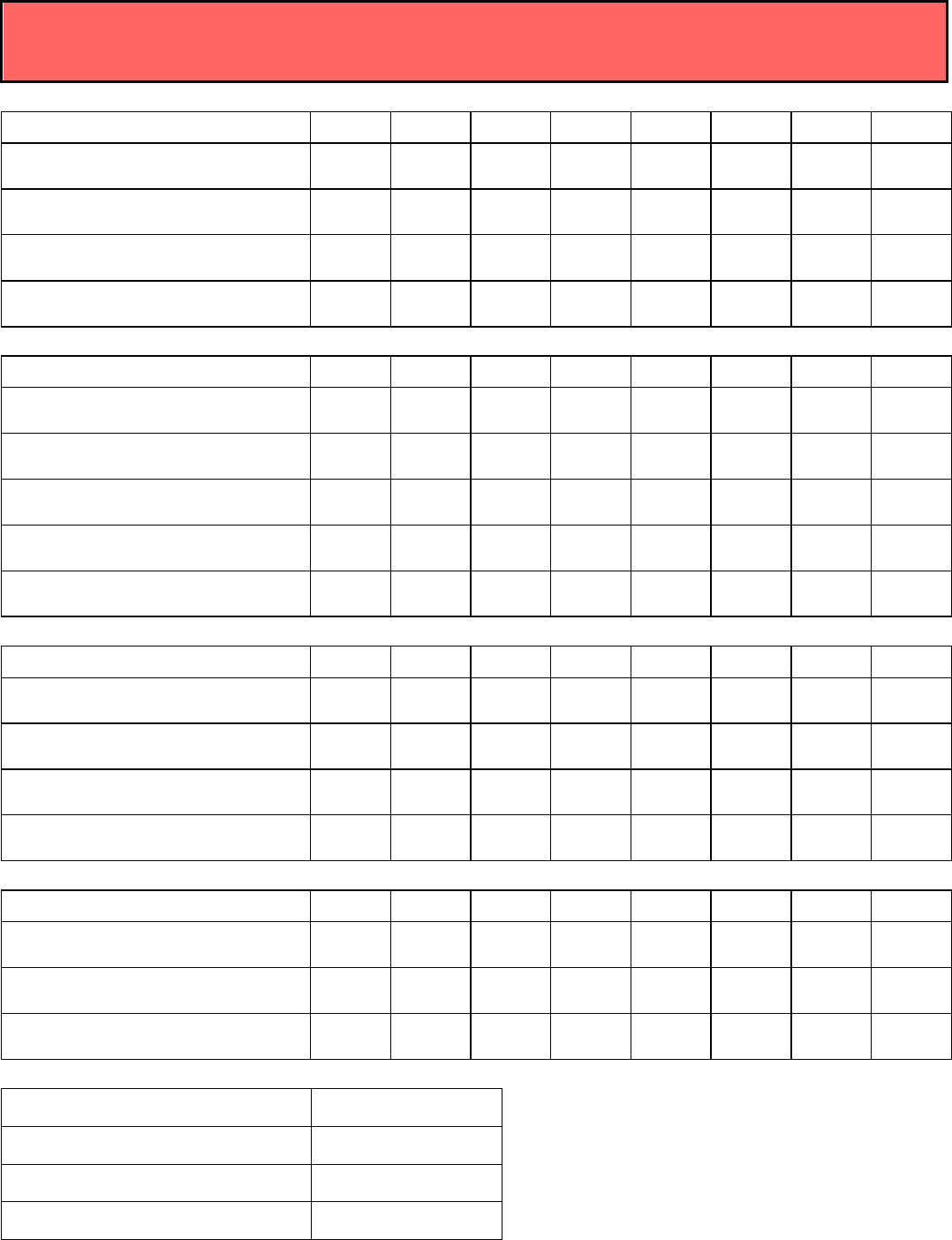 Responsibility chart template in Word and Pdf formats - page 3 of 4