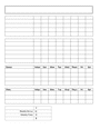 Responsibility chart template in Word and Pdf formats
