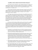 Document Retention Policy - download free documents for PDF, Word and Excel