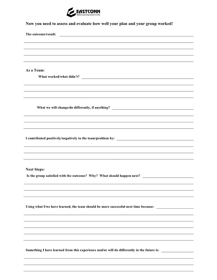 Problem Solving Worksheet In Word And Pdf Formats Page 3 Of 3