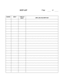 Shot list template in Word and Pdf formats
