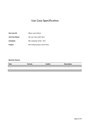 Use case specification template in Word and Pdf formats