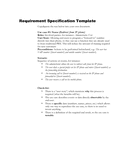 requirement specification template