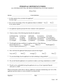 Personal Reference Letter - download free documents for PDF, Word and Excel