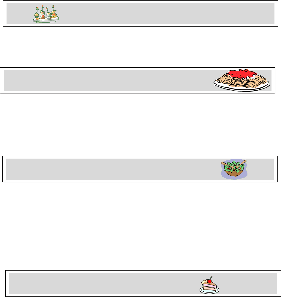 School dinner menu template in Word and Pdf formats