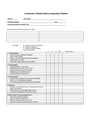 Contractor Weekly Safety Inspection Report Template in Word and Pdf formats