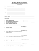 Security Deposit Receipt - download free documents for PDF, Word and Excel