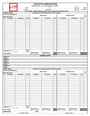 Basketball stat / summary sheet in Word and Pdf formats