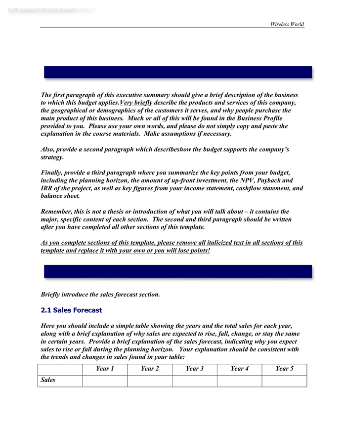 Restaurant budget proposal template in Word and Pdf formats - page 4 of 6