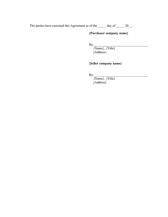 Used aircraft purchase agreement form in Word and Pdf formats - page 6 of 8