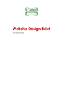 Website design brief template in Word and Pdf formats