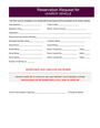 Reservation request for church vehicle form in Word and Pdf formats