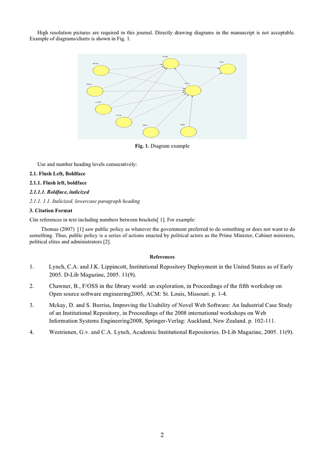 Journal paper template in Word and Pdf formats - page 2 of 2