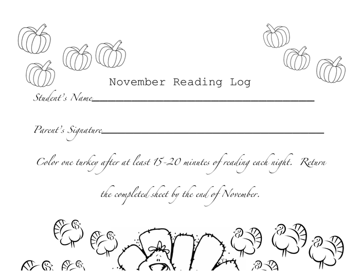 Yearly reading log template in Word and Pdf formats - page 14 of 14