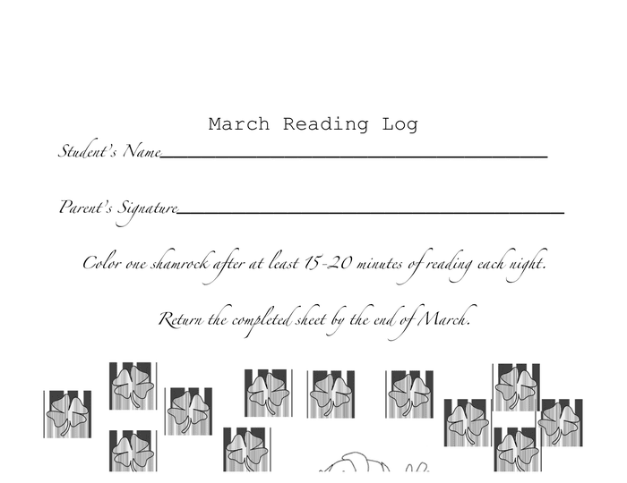 Yearly reading log template in Word and Pdf formats - page 5 of 14