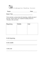 Kindergarten reading log template in Word and Pdf formats