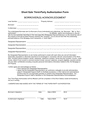 Short sale third-party authorization form in Word and Pdf formats