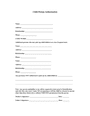 Child pickup authorization form in Word and Pdf formats