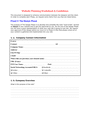 Website planning worksheet template in Word and Pdf formats