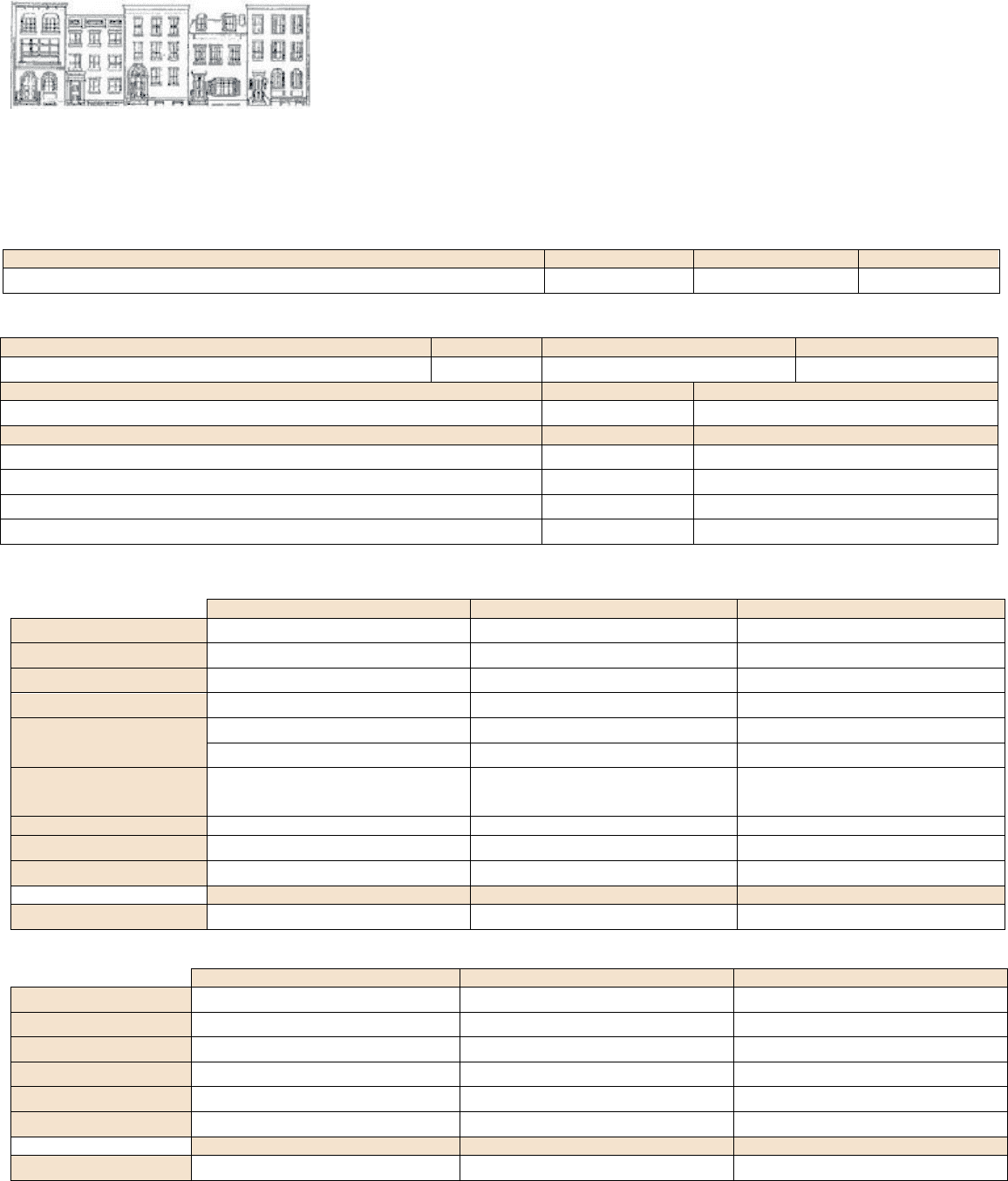 Rental application sample in Word and Pdf formats