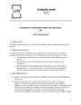 Statement of investment objectives and policy template in Word and Pdf ...
