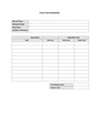 Recipe worksheet template in Word and Pdf formats