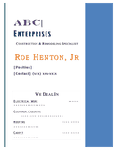 Name Card Template - download free documents for PDF, Word and Excel