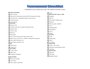 Tournament packing checklist form in Word and Pdf formats
