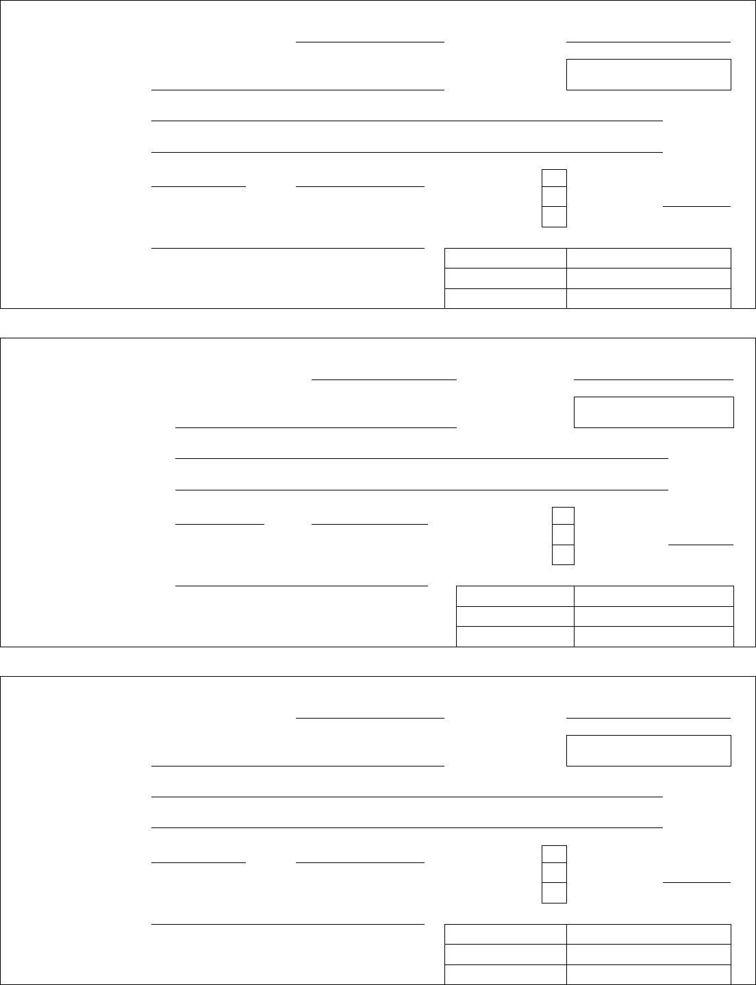 Cash receipt template in Word and Pdf formats