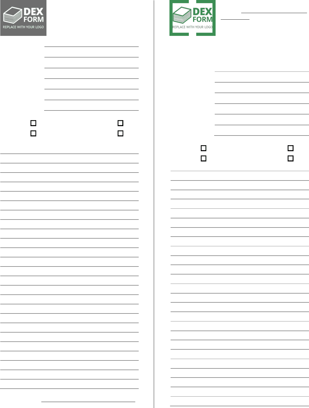 Soccer team roster template in Word and Pdf formats