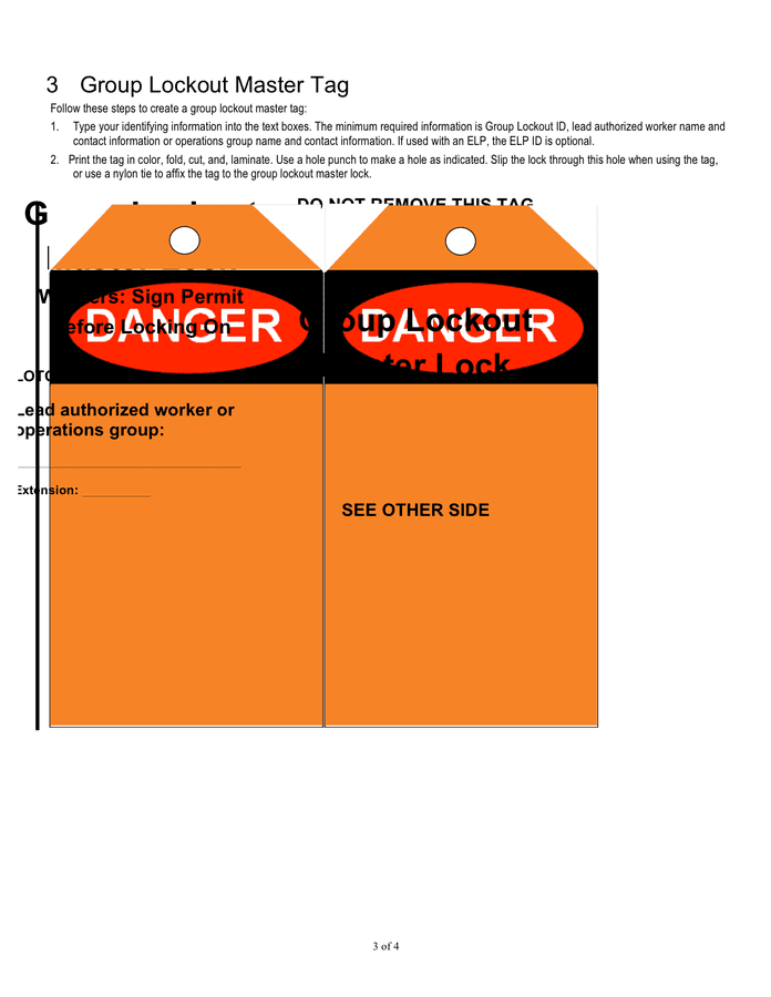 Danger / notice tag templates in Word and Pdf formats - page 3 of 4