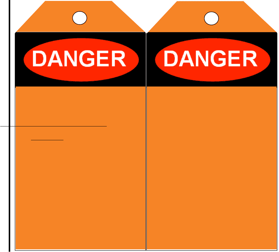 Danger / notice tag templates in Word and Pdf formats - page 3 of 4