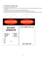 Danger / notice tag templates in Word and Pdf formats