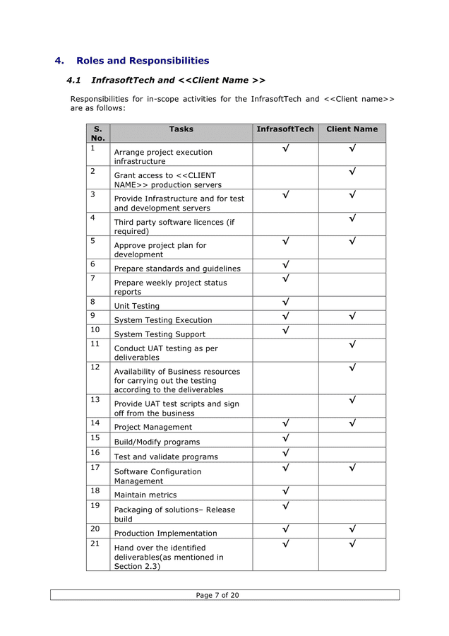 Statement of work template in Word and Pdf formats - page 10 of 20