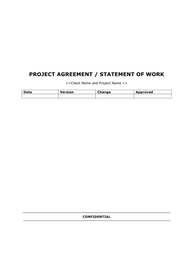 Statement of work template in Word and Pdf formats - page 3 of 20