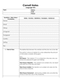 Cornell notes template in Word and Pdf formats