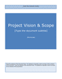 Project vision & scope template in Word and Pdf formats