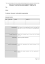 Project initiation document template in Word and Pdf formats