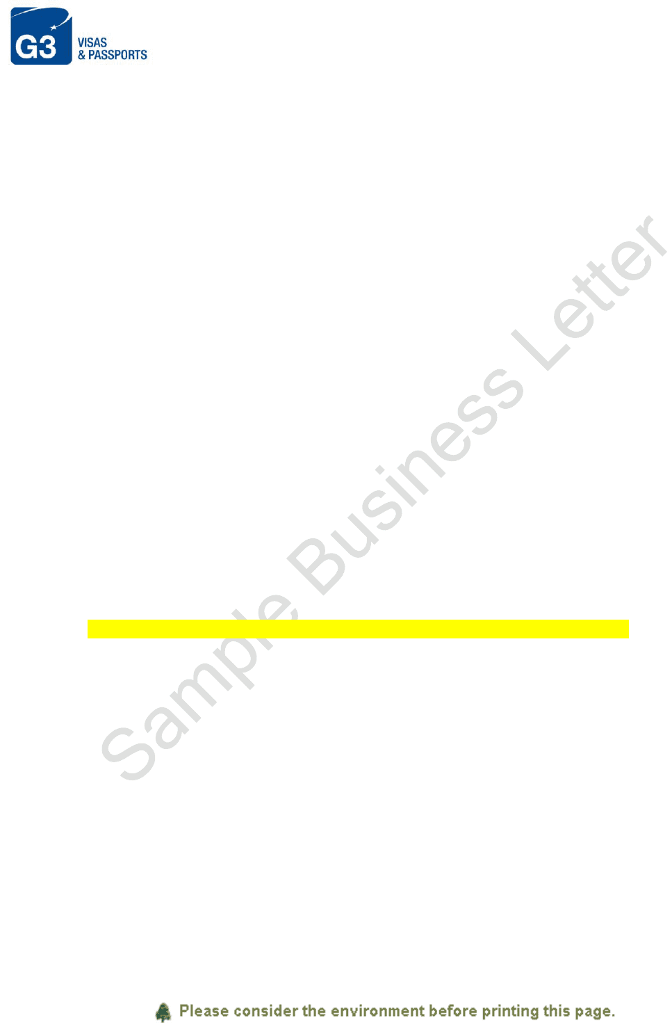Business Letter in Word and Pdf formats