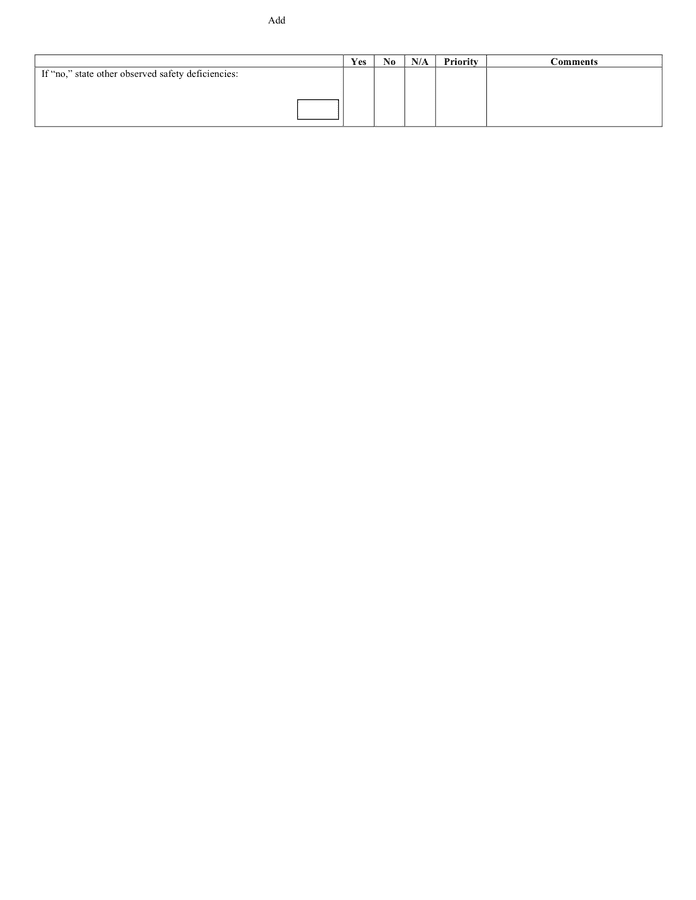 General laboratory safety survey form in Word and Pdf formats - page 5 of 5