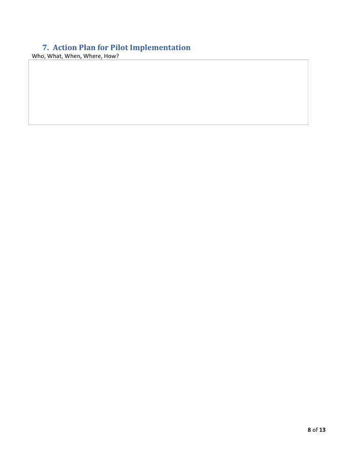 Problem analysis template in Word and Pdf formats - page 8 of 13