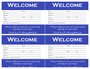 Visitor card template in Word and Pdf formats