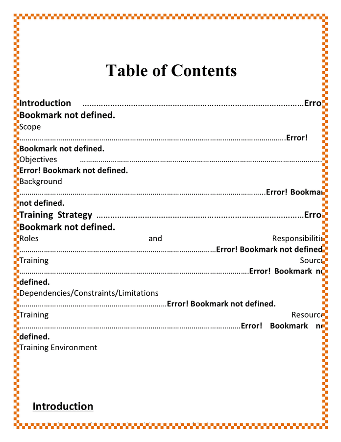 Training plan template in Word and Pdf formats - page 3 of 5