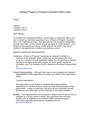Sample project assistant appointment letter in Word and Pdf formats