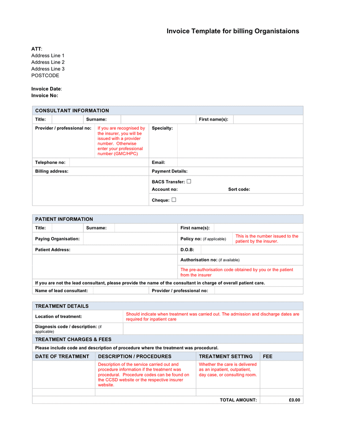 Consulting Invoice Template - download free documents for PDF, Word and ...