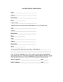 Child pickup authorization form in Word and Pdf formats