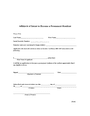 Affidavit of intent to become a permanent resident in Word and Pdf formats